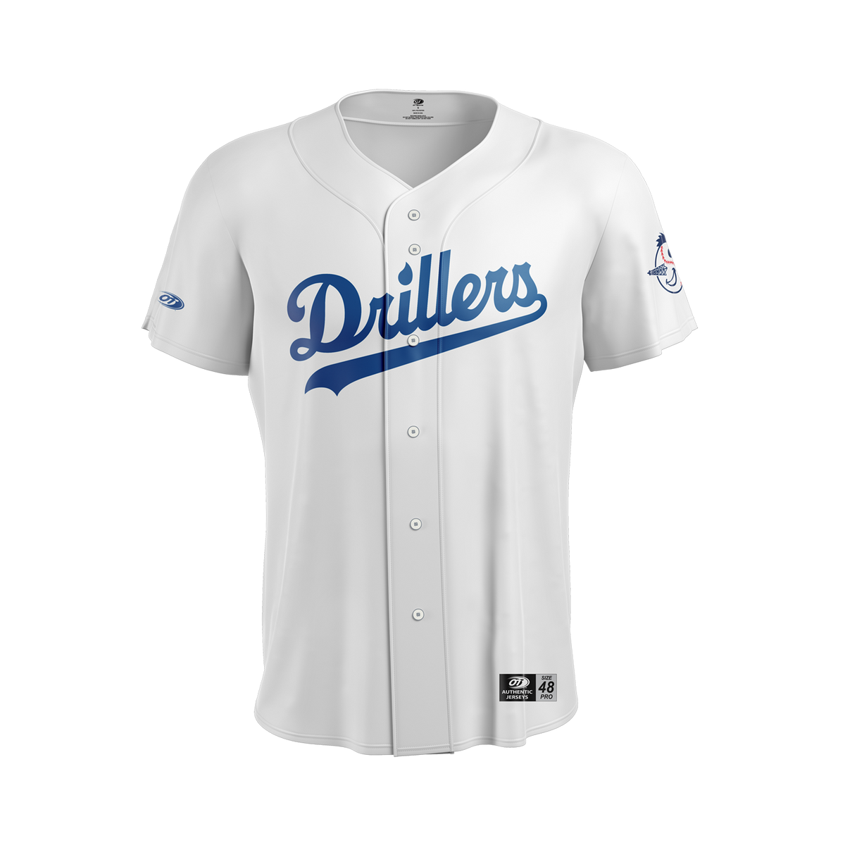 Tulsa Drillers Premium Home White Jersey